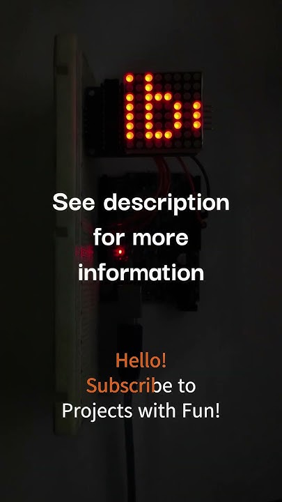 MAX7219 8x8 LED Matrix Display Project using Arduino | #arduino - YouTube