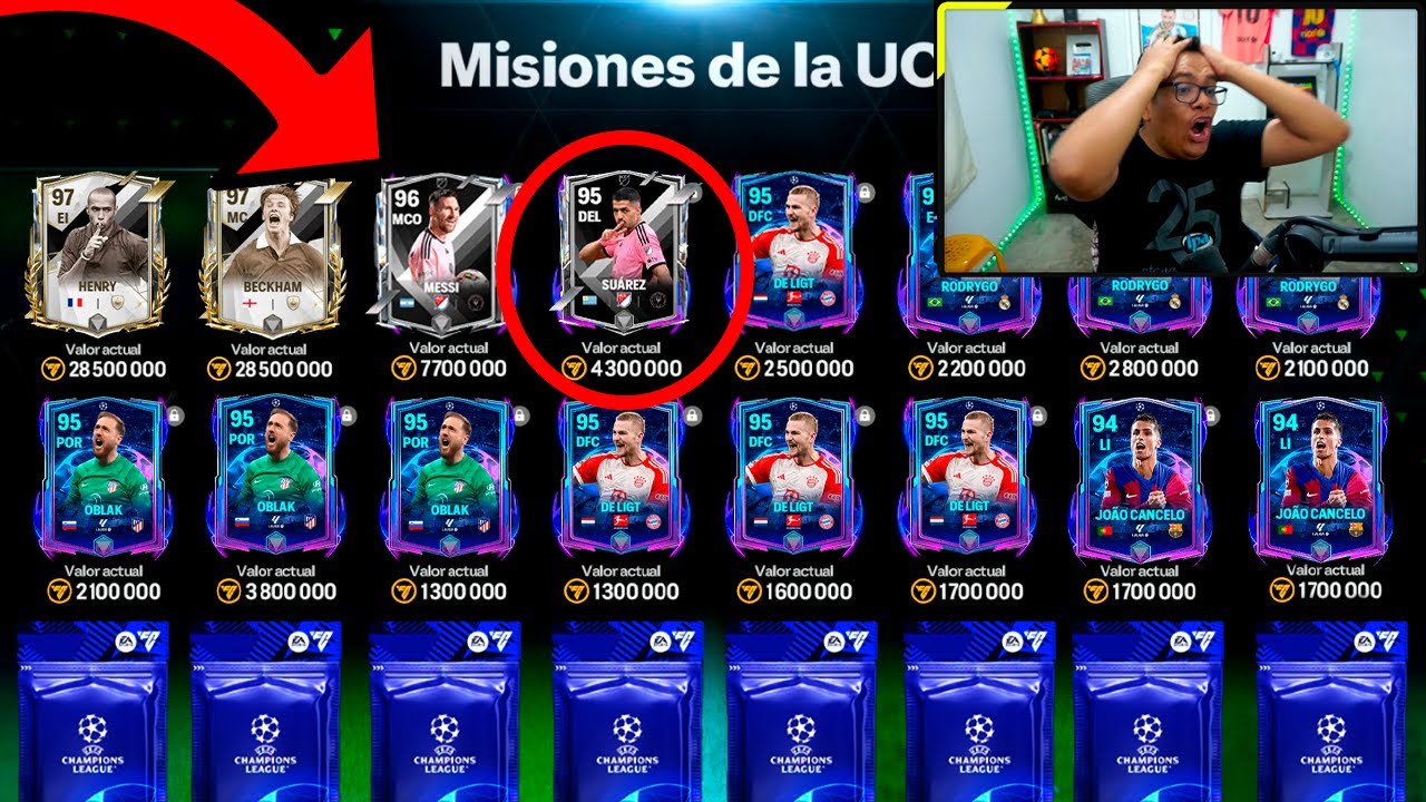 🤯 ABRO 20 SOBRES BUG DE LA CHAMPIONS LEAGUE en FC 24 Mobile *El Sobre ...