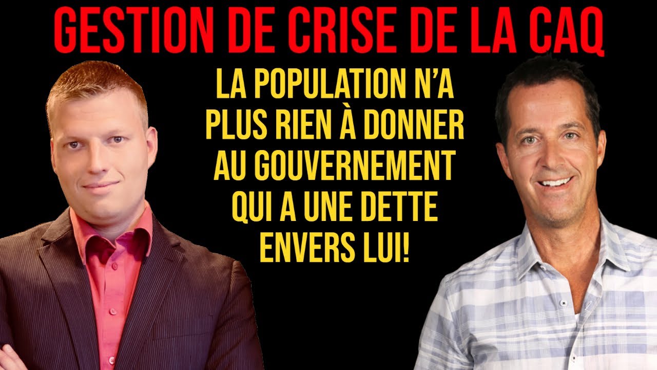 CRISE SANITAIRE: "Le gouvernement a une dette envers la population ...