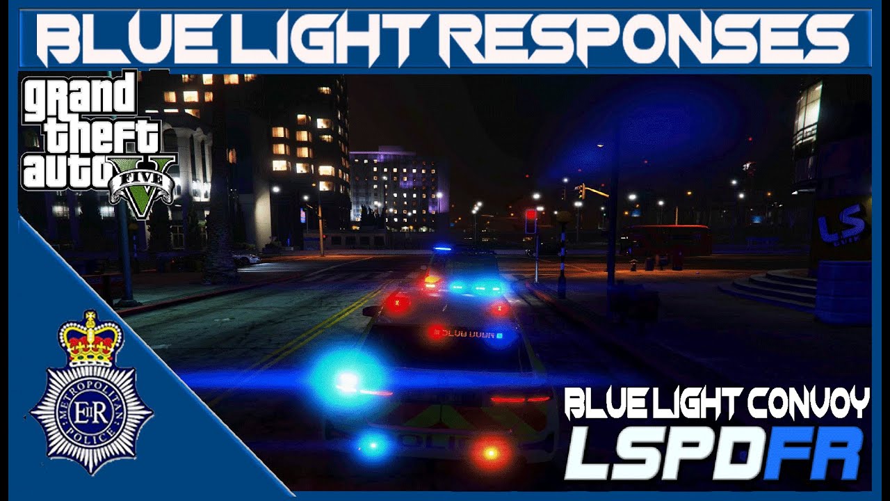 GTA V - Blue Light Responses - Convoys - XMAS - YouTube