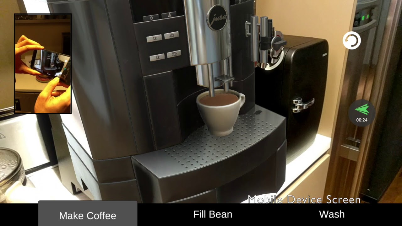 Coffee Machine AR Guide from Hong Kong Vision Pro also supported - YouTube