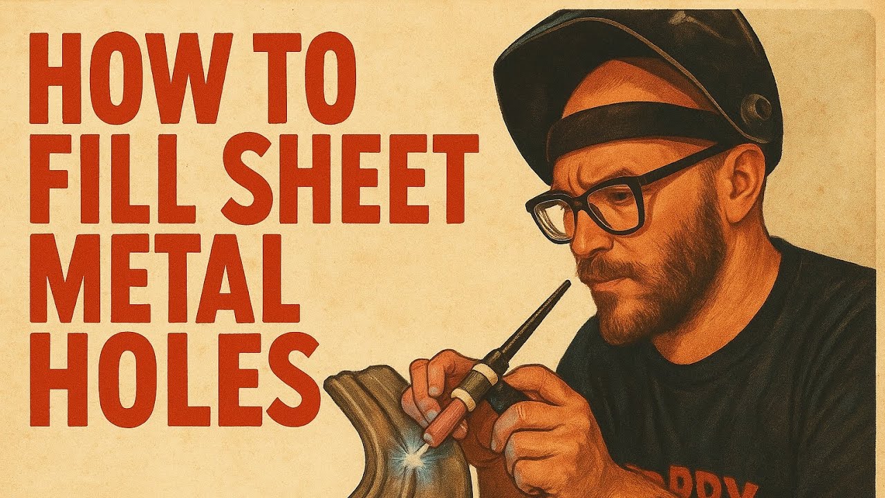 How to fill holes in Sheet Metal - YouTube