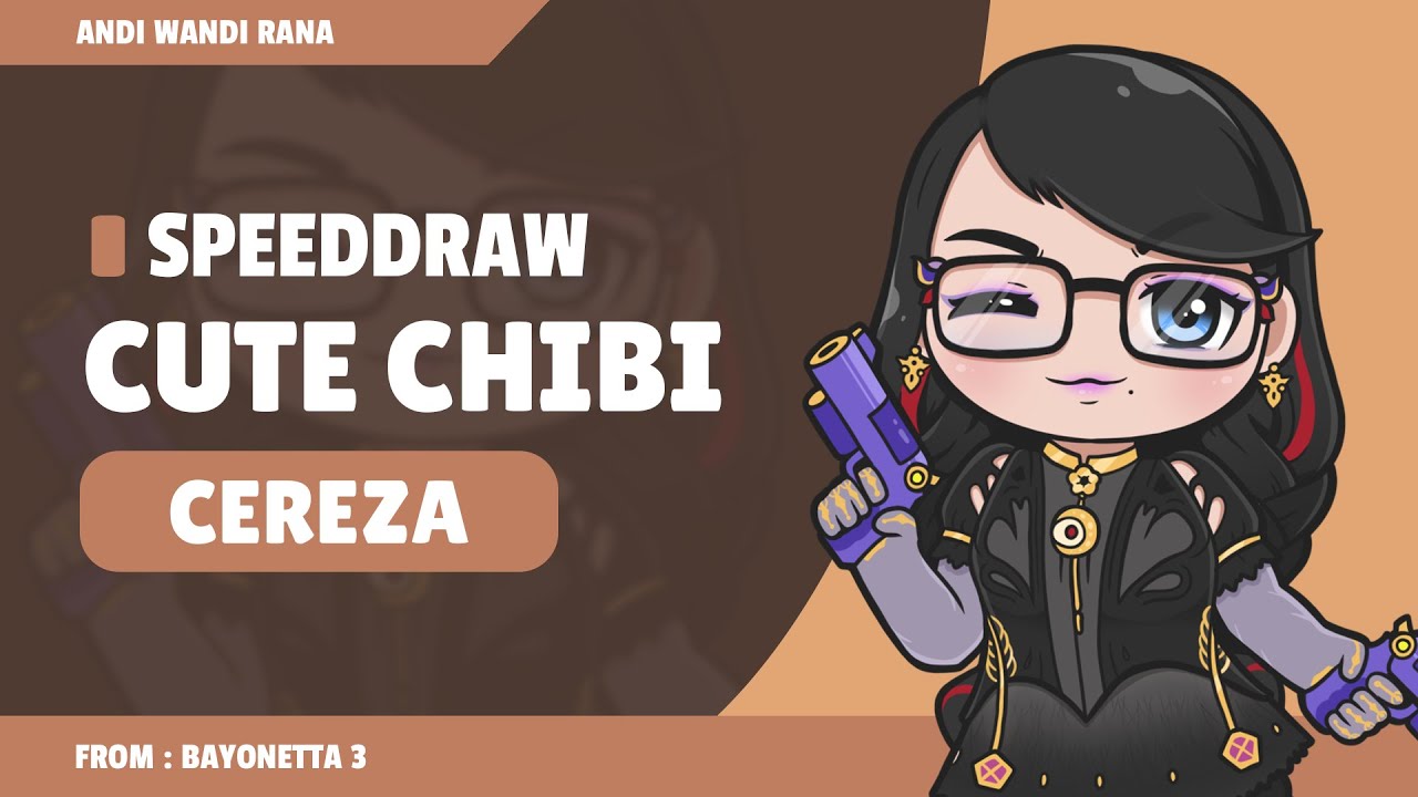Cute chibi Cereza from bayonetta 3, Amazing game BTW [ speed draw #8 ...