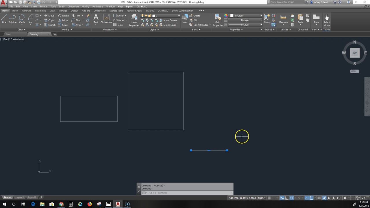 Pt. 8 AutoCAD 2019, Drawing Polylines - YouTube