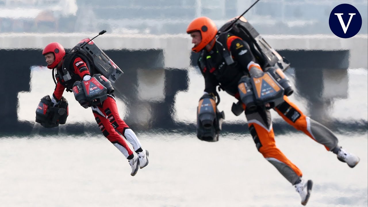Dubái celebra su primera carrera de 'jet suits': "Es lo más cercano al sueño de volar" - YouTube