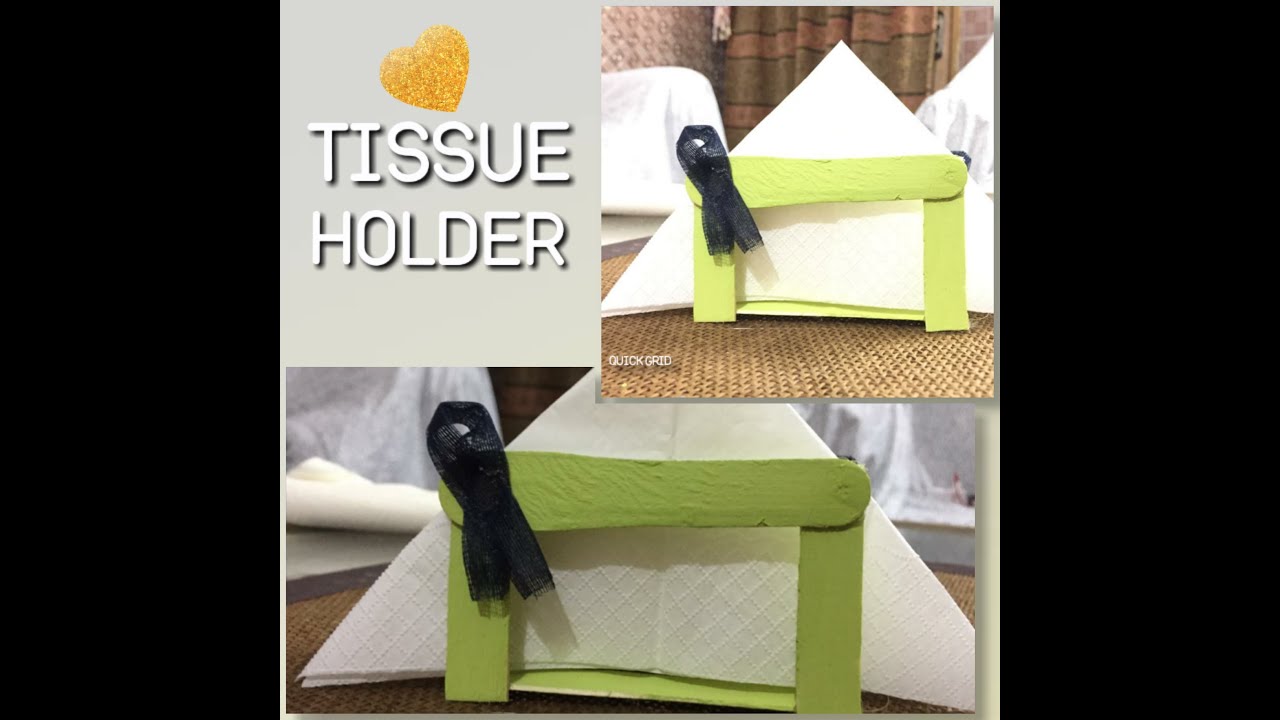 How to make tissue holder with easy step at home? - YouTube