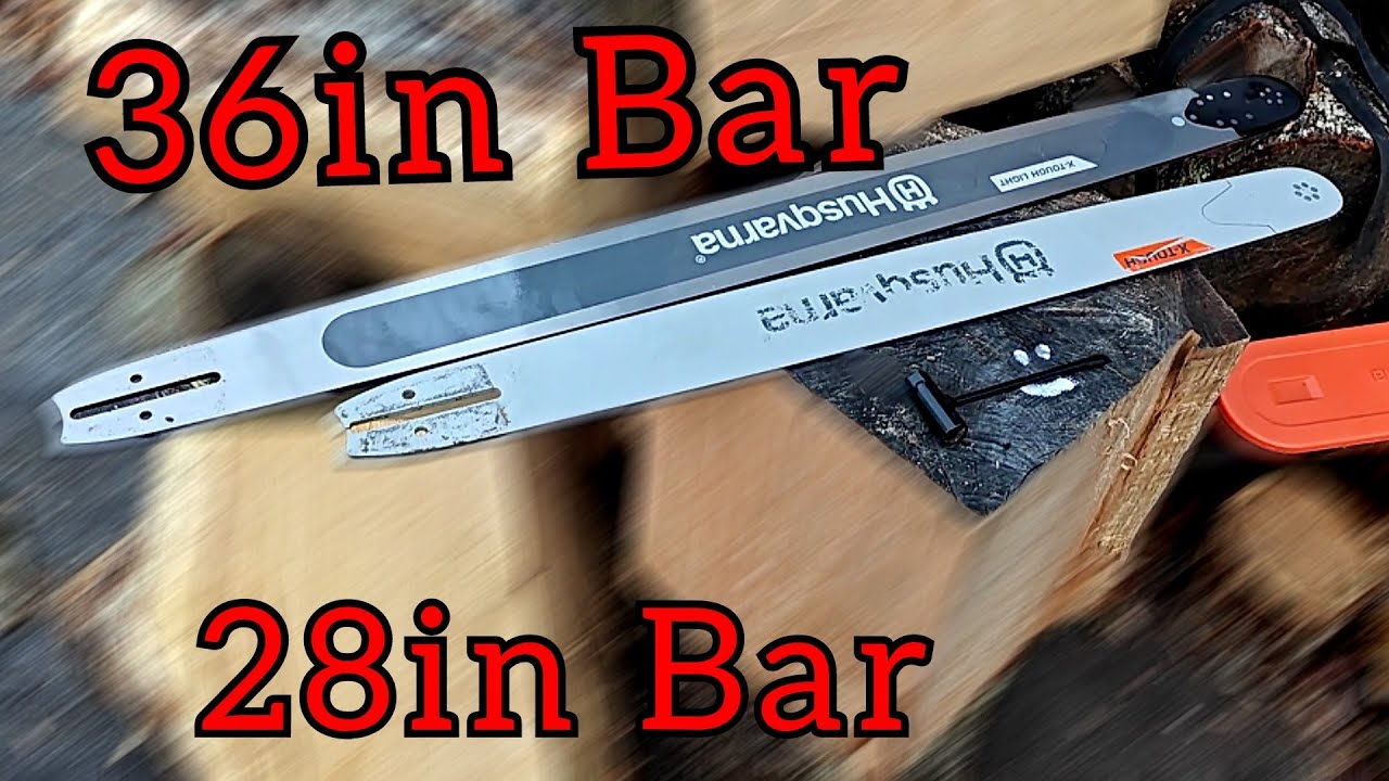 36 inch bar vs 28 inch bar #oem #husqvarna #sawmill #lightbar #light ...