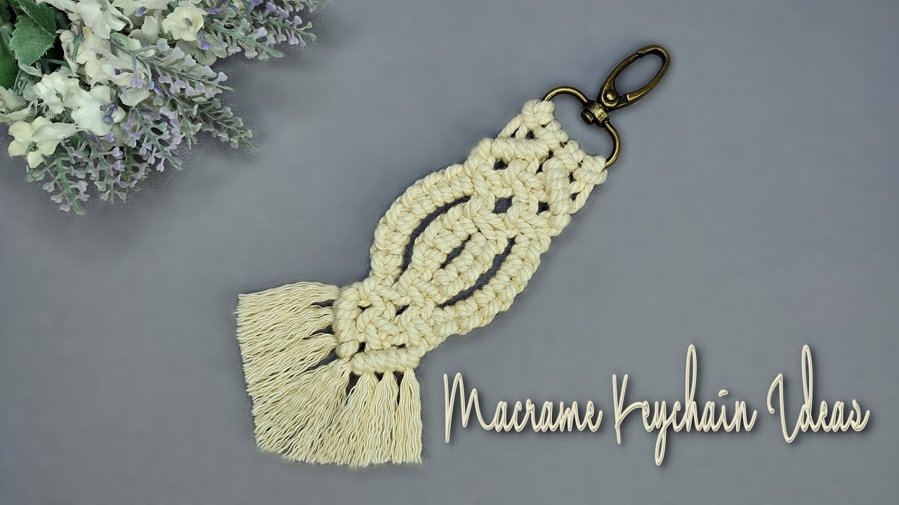 Macrame Keychain Ideas | Macrame Keychain Tutorial - YouTube