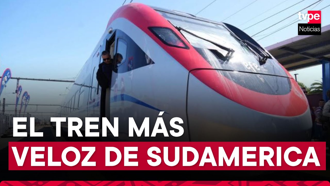 Chile inauguró el tren más rápido y moderno de Sudamérica - YouTube