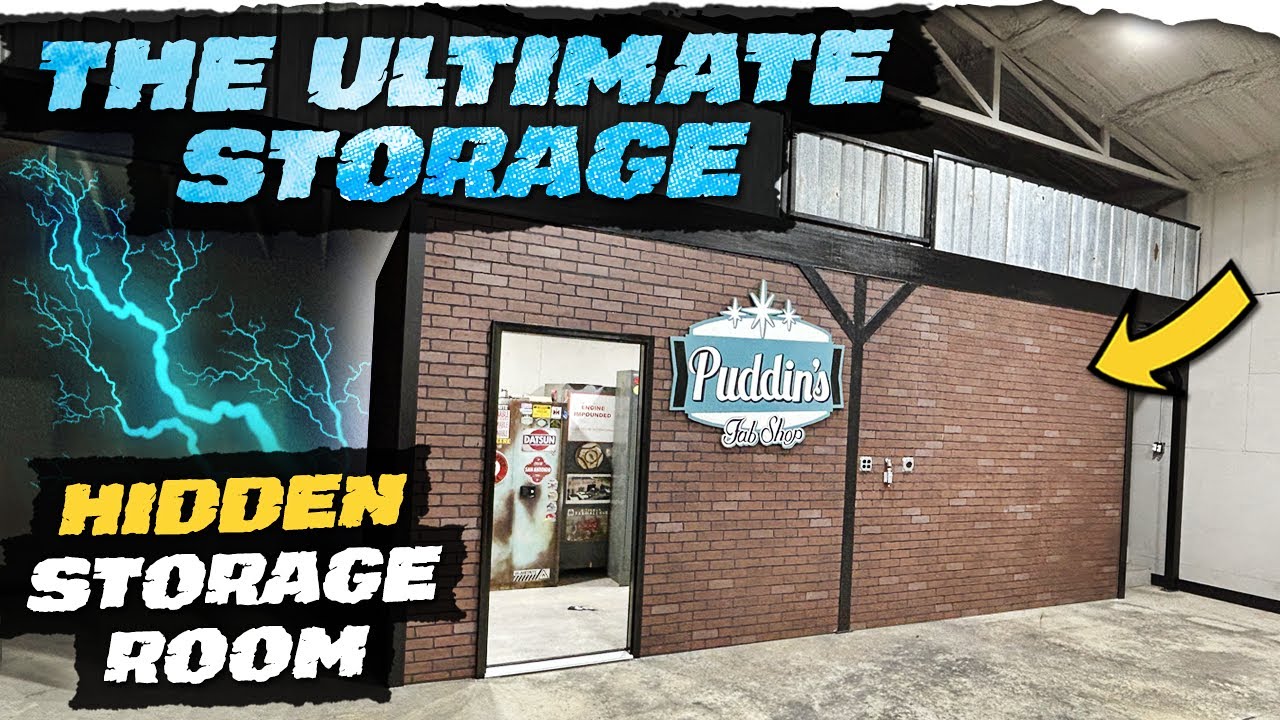 DREAM SHOP build. I built an AWESOME parts room! - YouTube