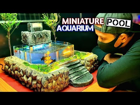 Beautiful Mini Waterfall Aquarium for Table Decoration - MINIATURE ...