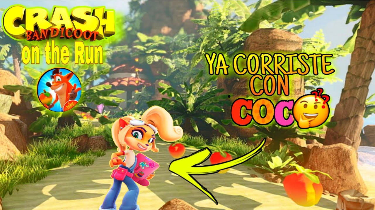 Running with COCO in CRASH ON THE RUN 😲 - YouTube