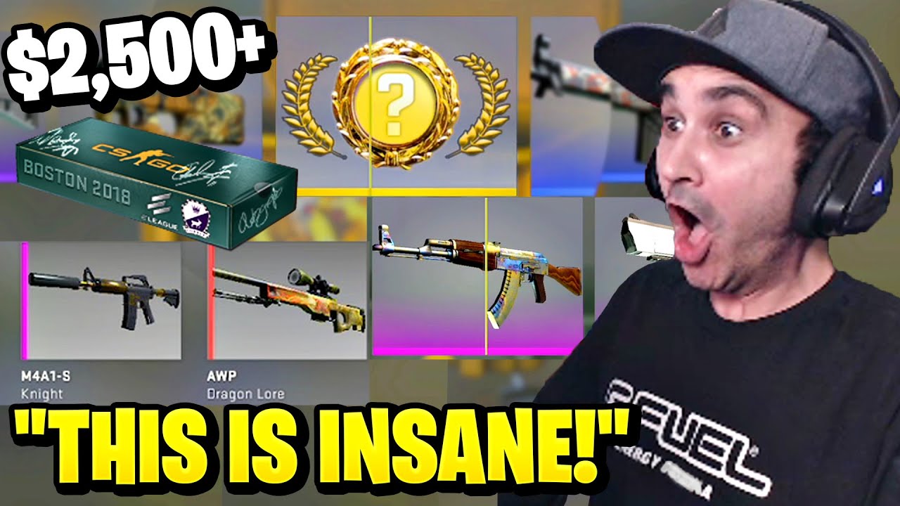 Summit1g Wins BIG on $2,500+ RARE CS:GO Case Opening! (Souvenir ...