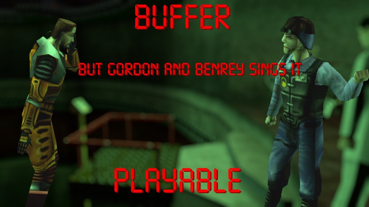 Buffer But Gordon and Benrey Sing it! | FNF Hlvrai NuSky - YouTube