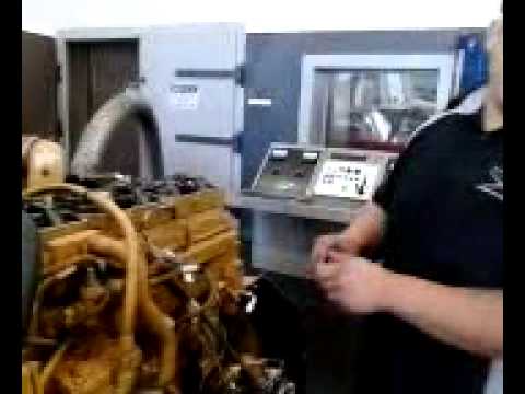 First engine start up on CAT 3176 - YouTube