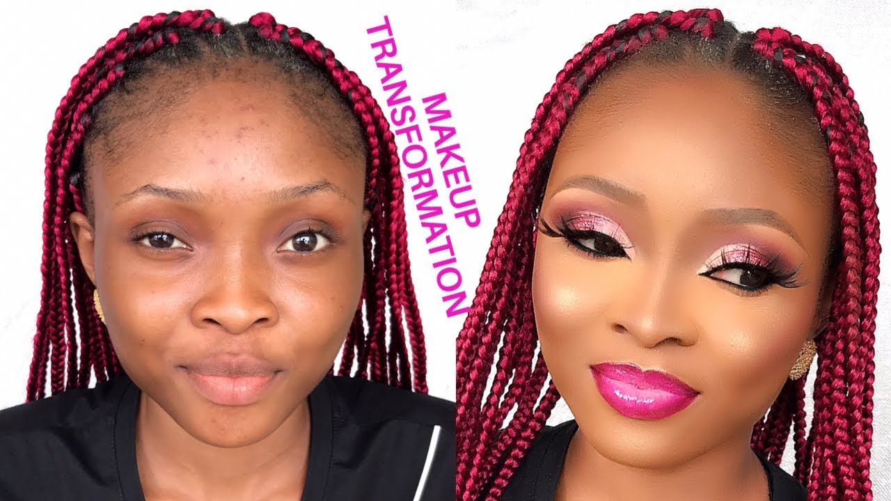 MAKEUP TRANSFORMATION ON DARK SKIN (2020) - YouTube