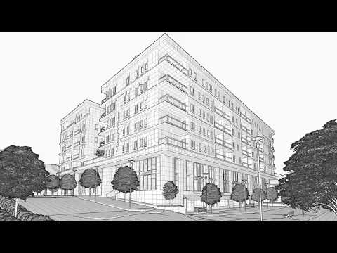 Köse Mahal Evleri Erbaa - Tokat -  Exterior Sketch Animation
