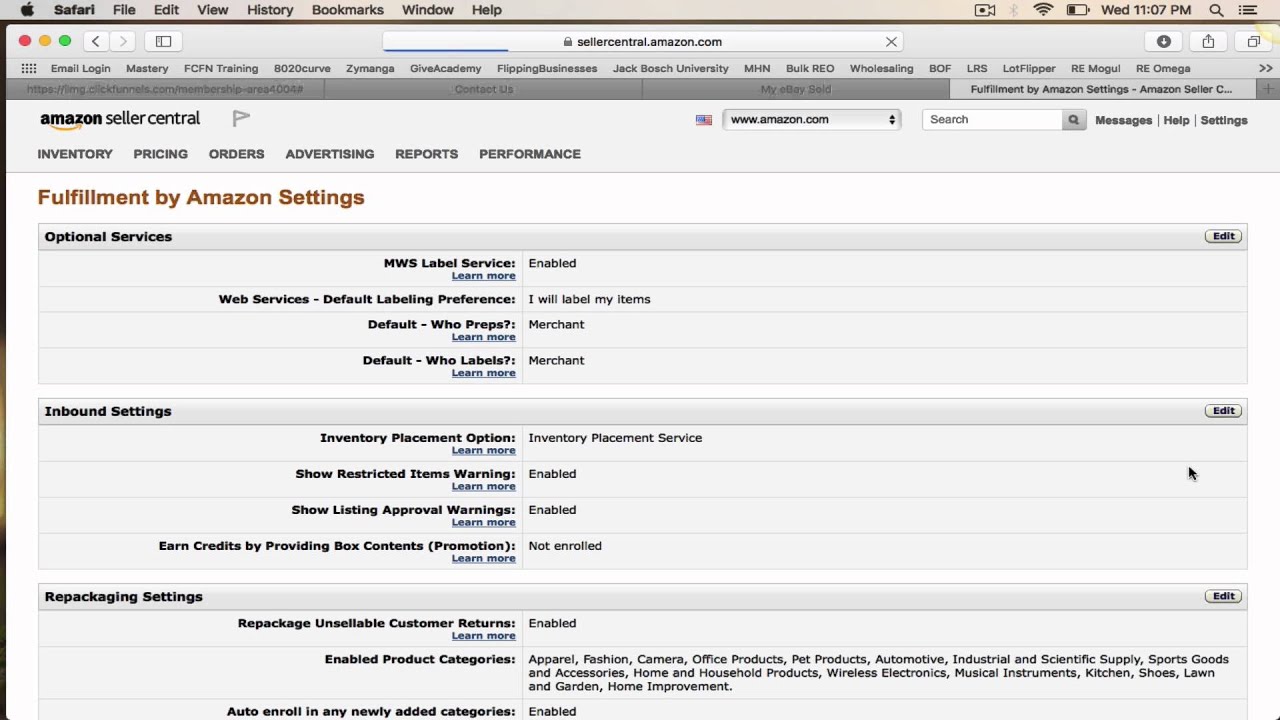 How to Change FBA Inbound Shipment Settings - YouTube