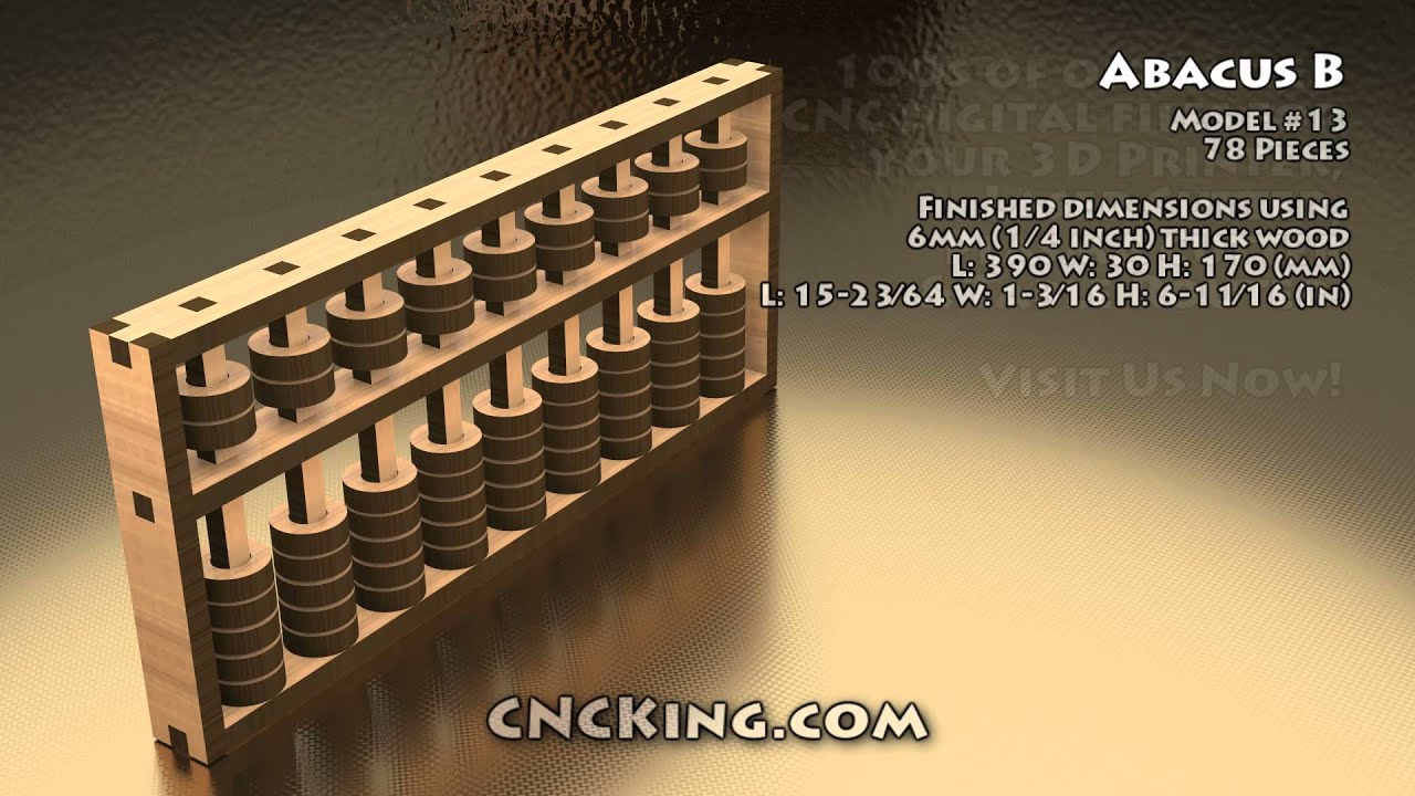 CNCKing.com's Abacus B: 3D Assembly Animation (1080HD) - YouTube
