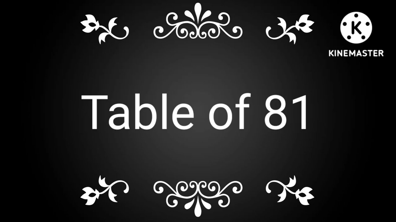 Table of 81 || Short & Super Trick || Maths || Grace Education Ideas ...