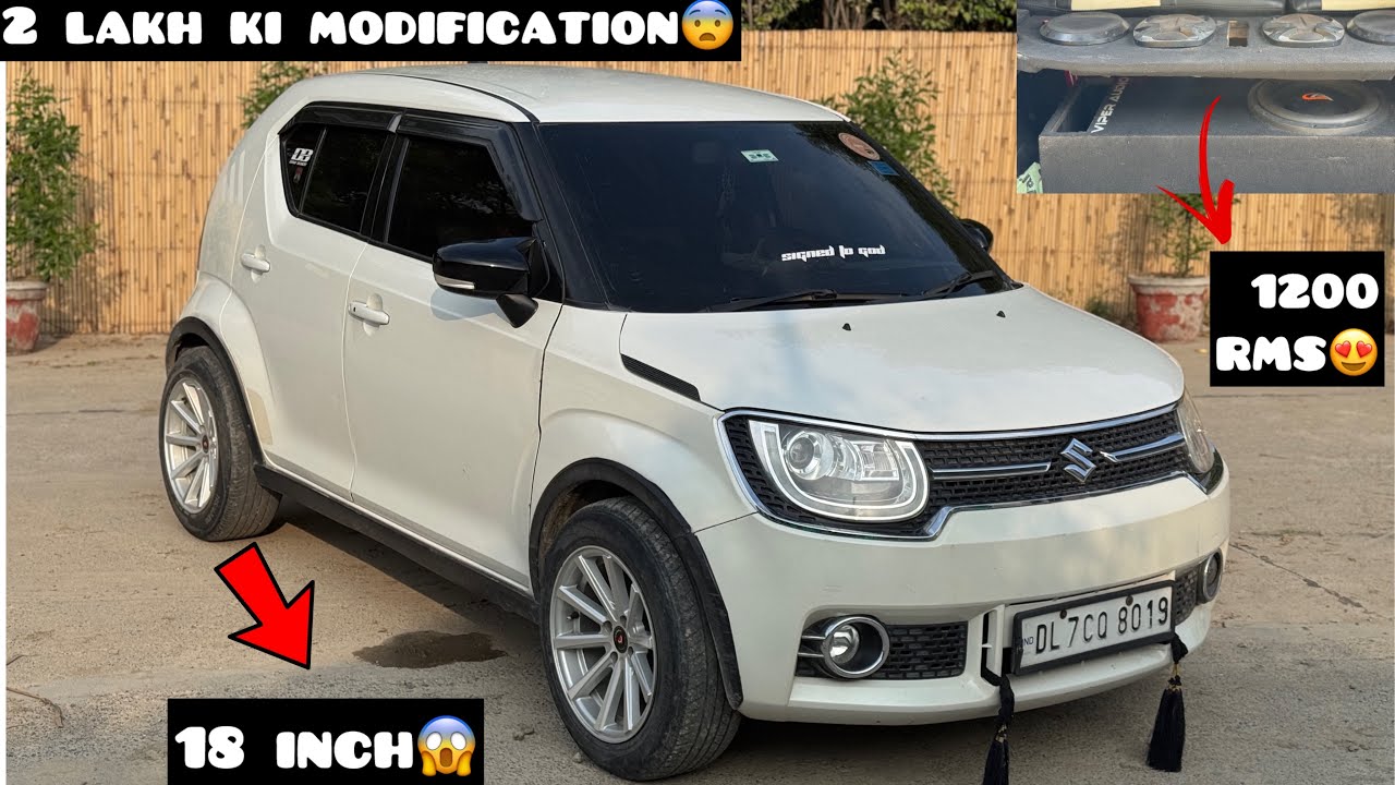🔥इस Car की तो दुनिया दिवानी है ️Maruti Ignis 18 inch Alloy Wheels😱Loud ...