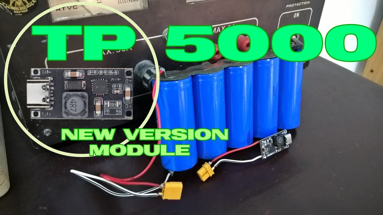 REVIEW & TEST || TP 5000 NEW VERSION MODULE || TEST CHARGING 5P BATERAI ...