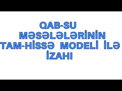 QAB-SU  məsələlərinin  tam  hissə  modeli  ilə  izahı.