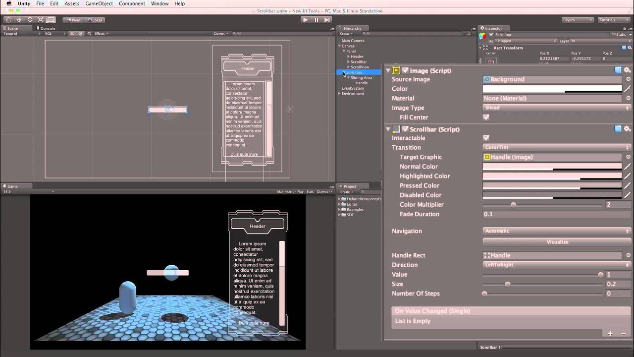UI Scrollbar - Unity Official Tutorials - YouTube