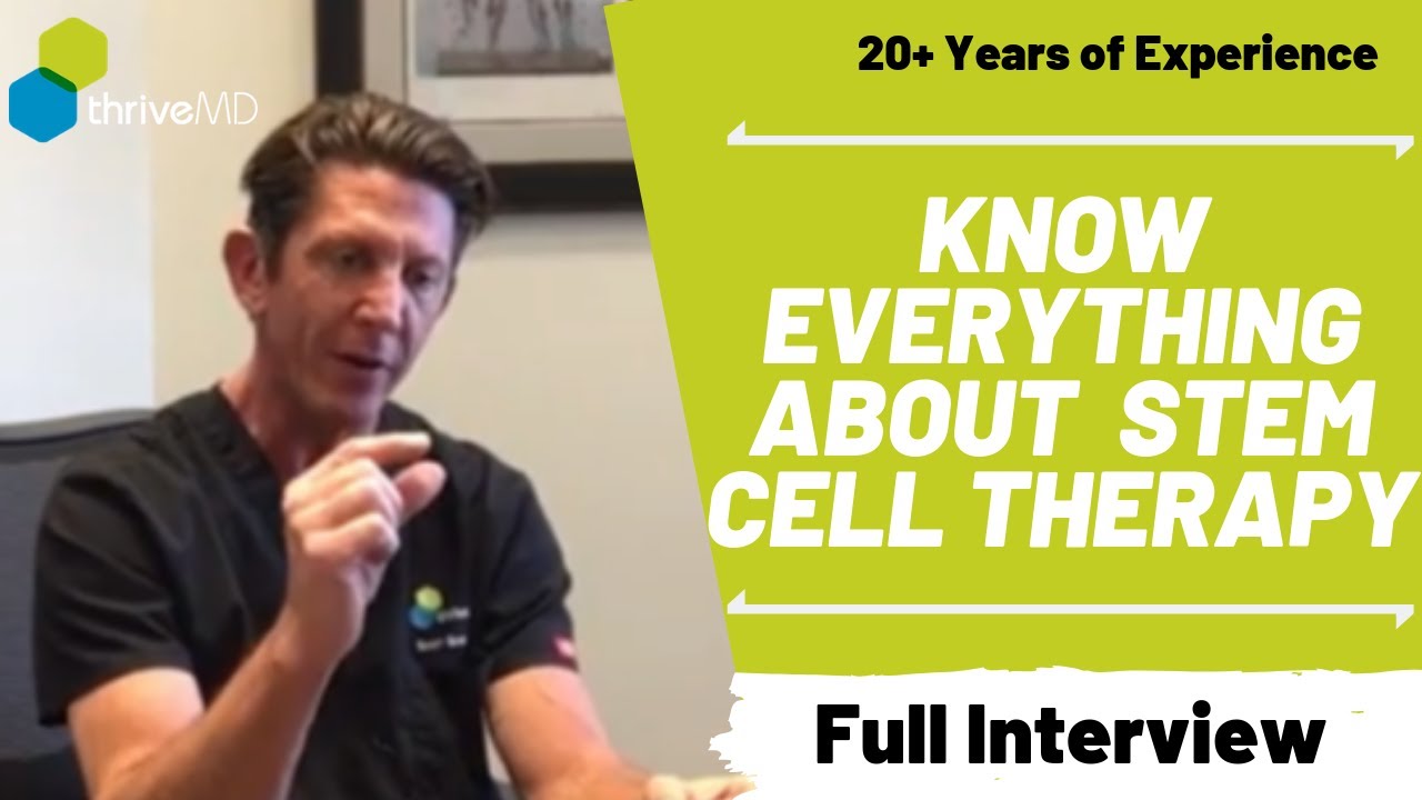 Interview with Dr. Scott Brandt - thriveMD - Stem Cell Therapy Clinic ...