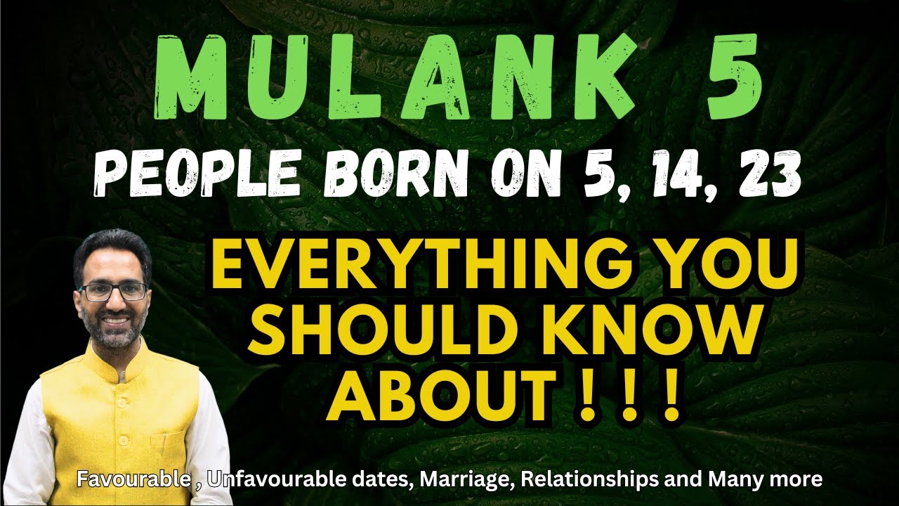 MULANK 5 || Numerology for No 5 || मूलांक 5 || #astrologybyvaid - YouTube
