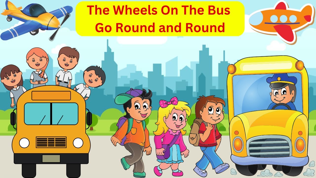 18 The Wheel on the Bus Go Round and Round- Lyrics, Actions, and ...