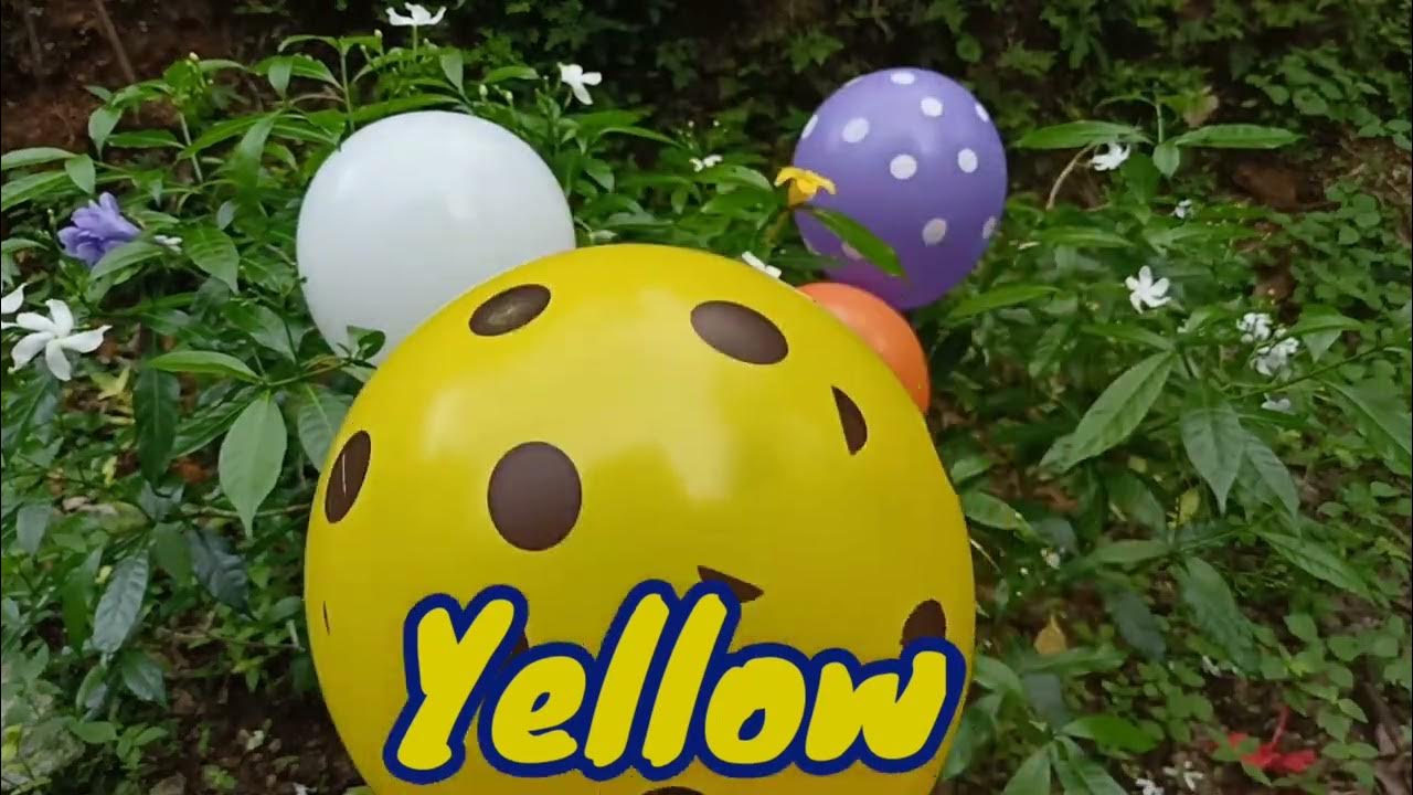 Balloon popping with Colour Names - YouTube