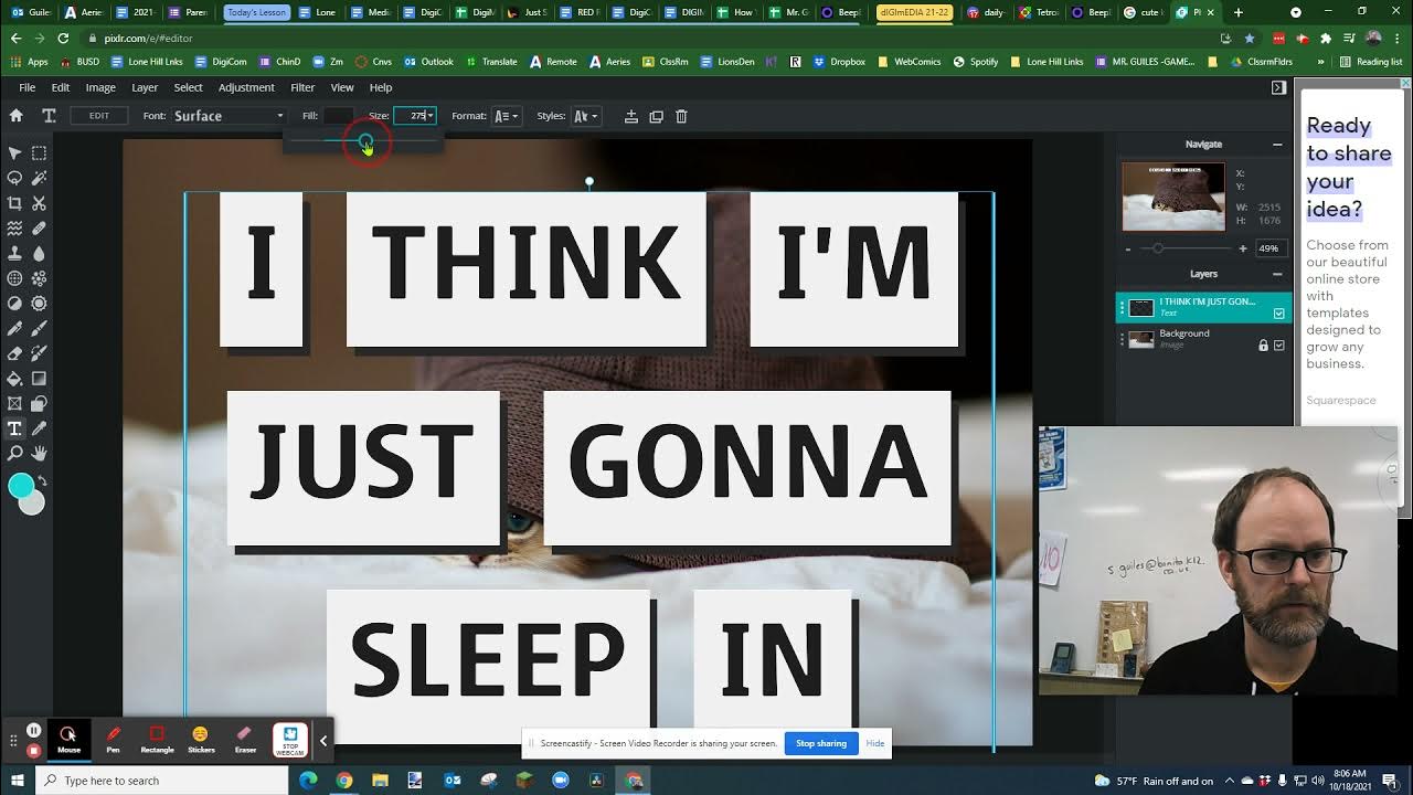 Make A Cute Kitten Meme Using Pixlr - YouTube