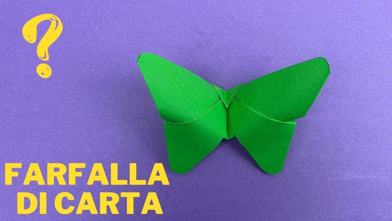 Crea la tua farfalla origami in soli 5 minuti / Un tutorial passo-passo ...
