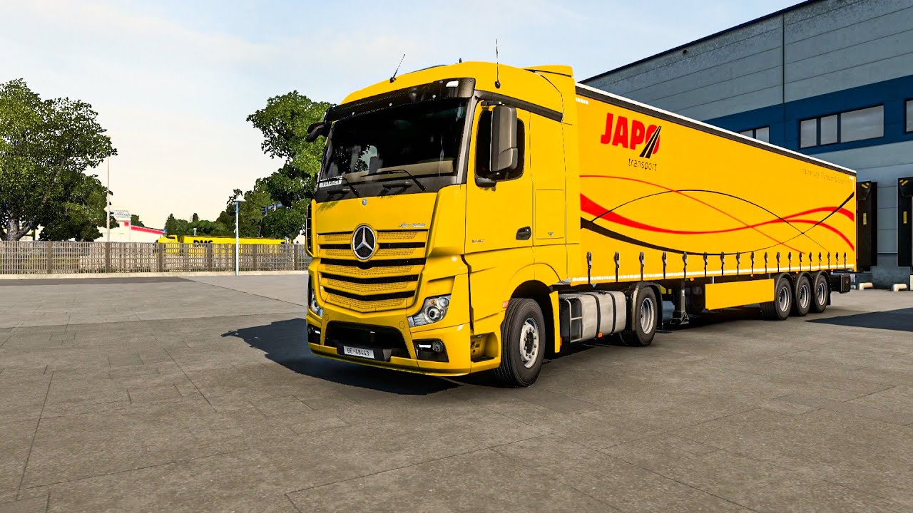 Driving my new Mercedes Actros EP6 - Euro Truck Simulator 2 - YouTube