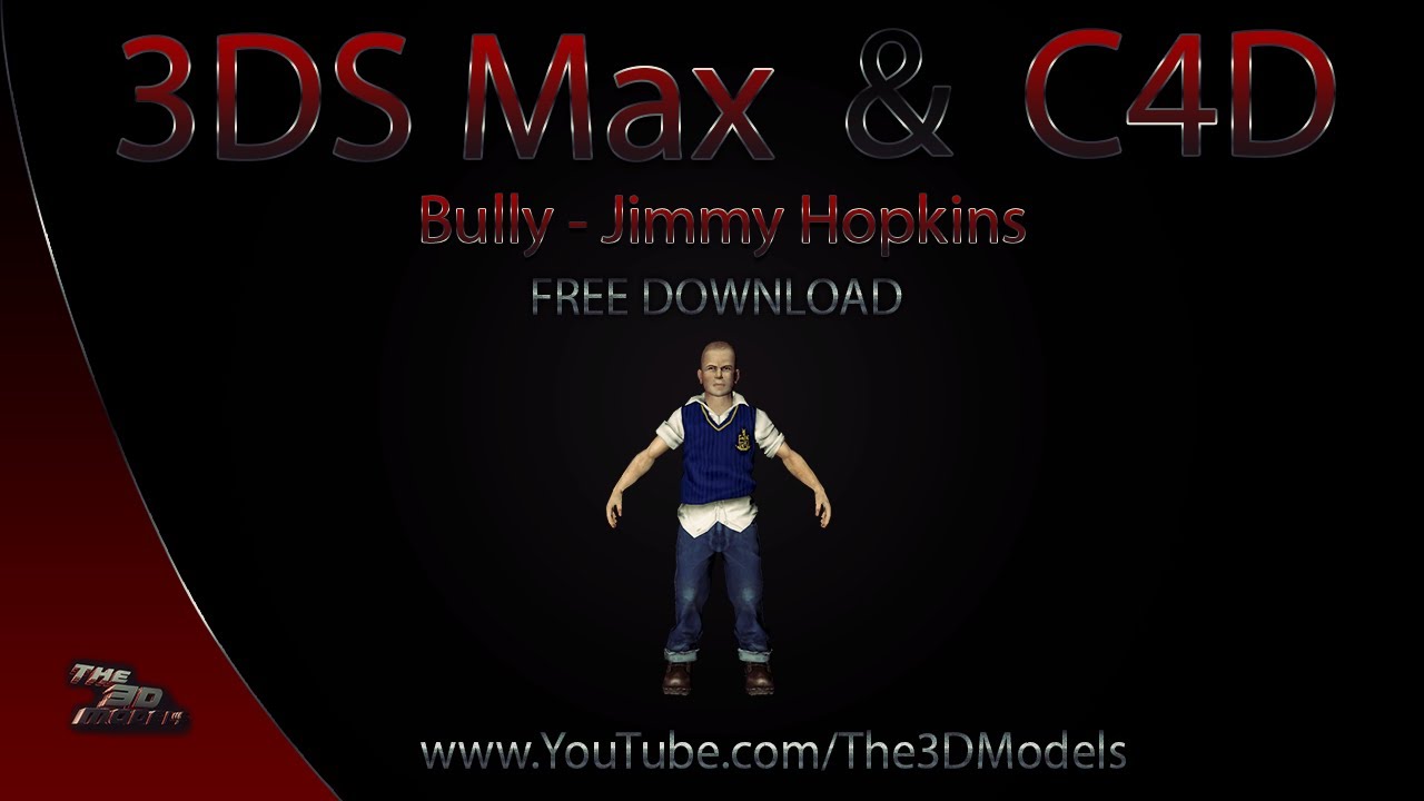Cinema 4D/ 3DS Max | Bully Jimmy Hopkins Model Download - YouTube