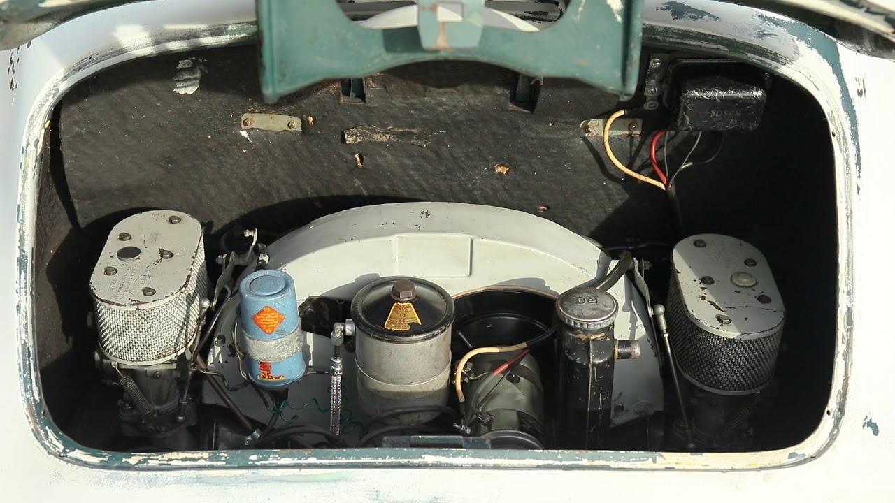 1961 Porsche 356B Coupe running engine - YouTube