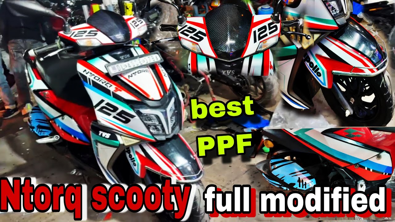 Ntorq Scooty 🚀🏍️Full Modified And 💯🛠️👀review - YouTube