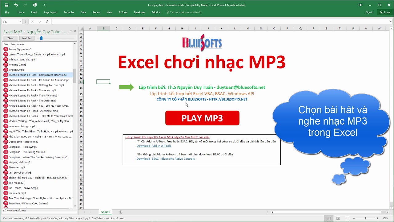 L p Tr nh VBA Nghe Nh c MP3 Trong Excel V BSAC Excel Play Mp3 In l-p-tr-nh-vba-nghe-nh-c-mp3-trong-excel-v-bsac-excel-play-mp3-in
