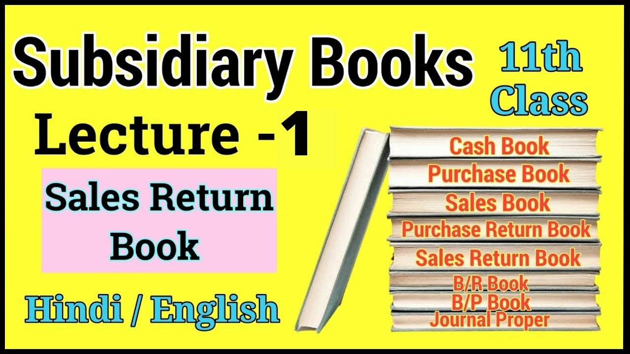 Subsidiary Books || How to Prepare Purchase & Sales Book || Lecture - 1 ...