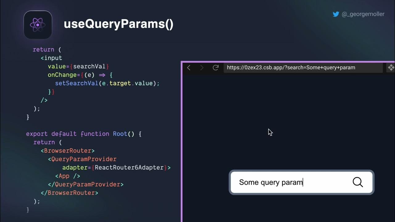 React tips: use query params - YouTube