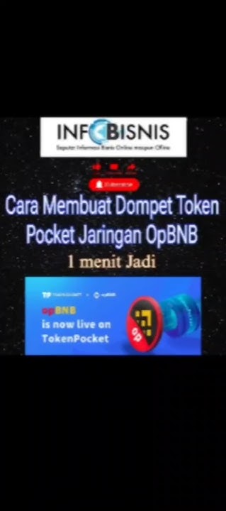 Cara Membuat Akun Token Pocket Jaringan OpBNB - YouTube