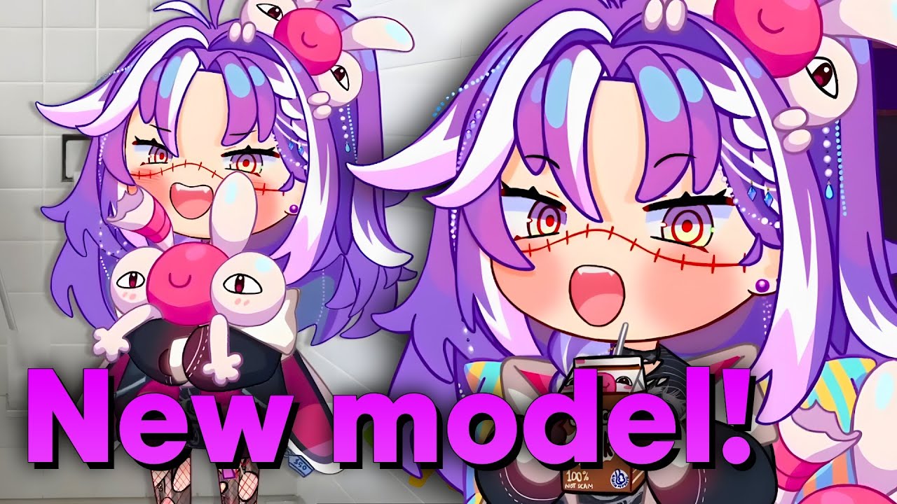 Michi debuts her chibi model! (With some additional updates) - YouTube