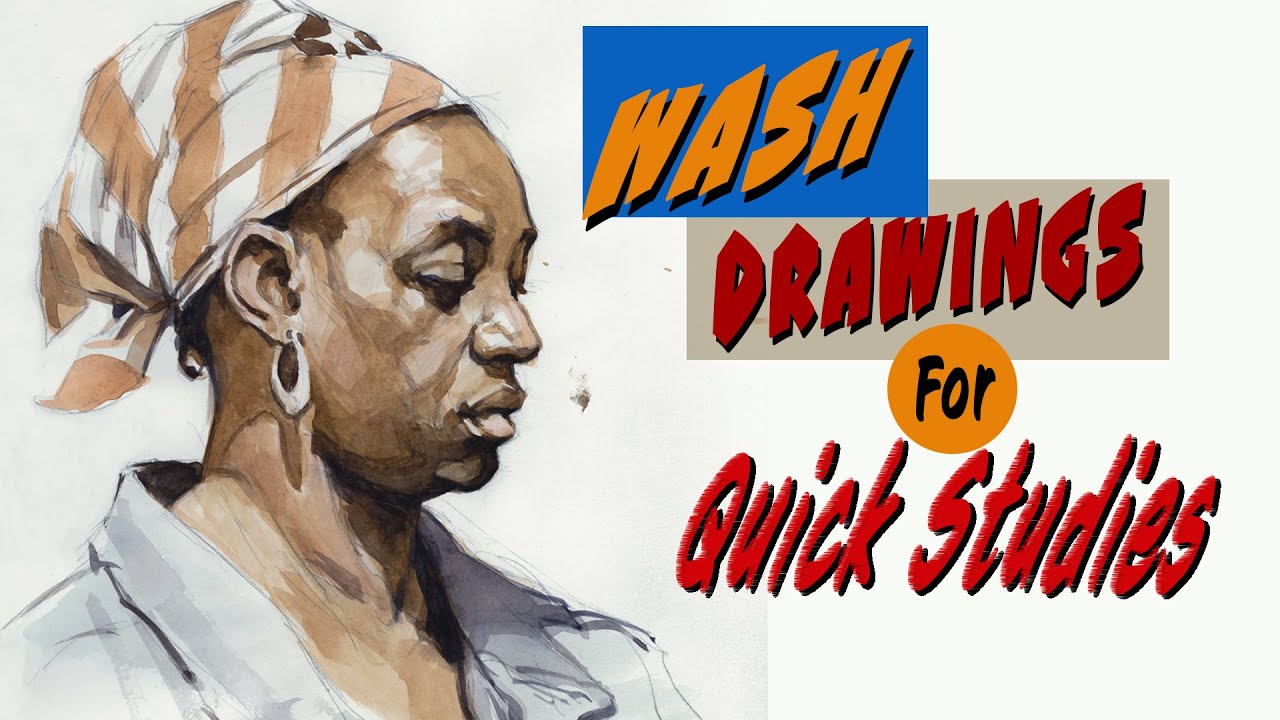 Wash Drawings For Quick Sketches - YouTube