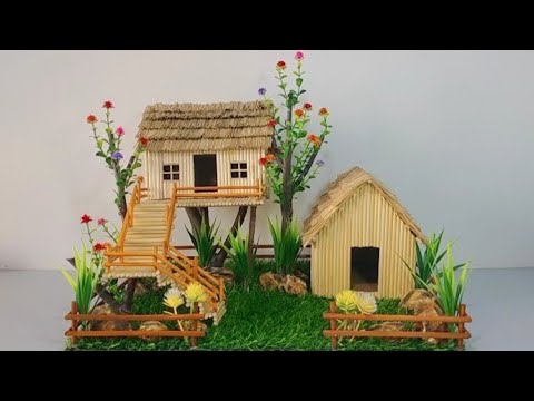how to make two beautiful huts for art and craft project (Part -2 ...