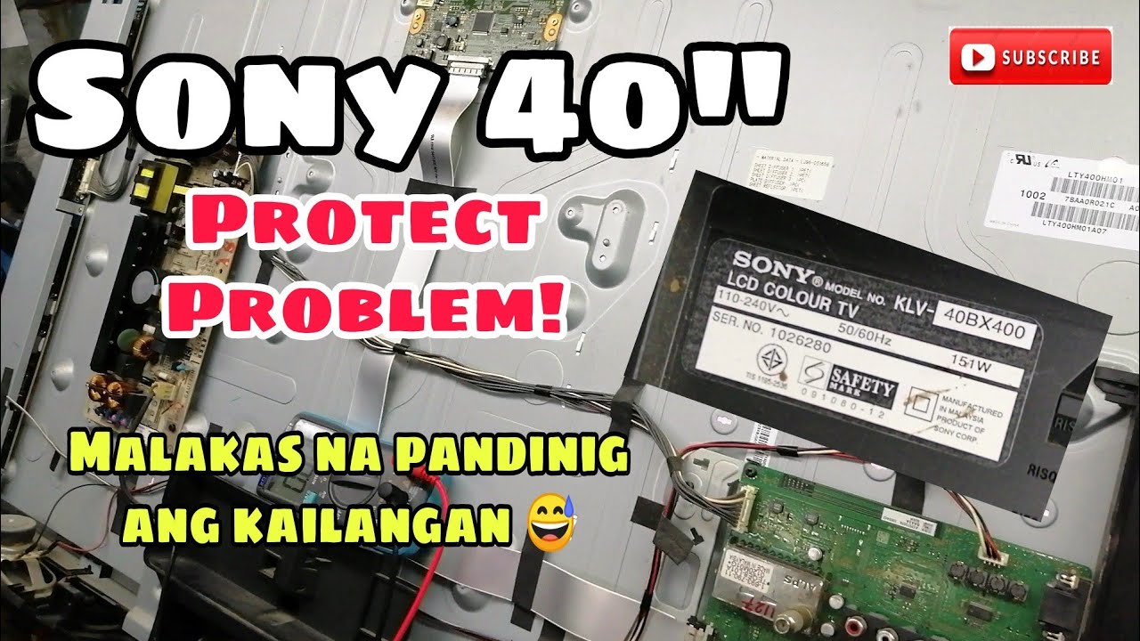 How to repair sony led tv protect problem. - YouTube