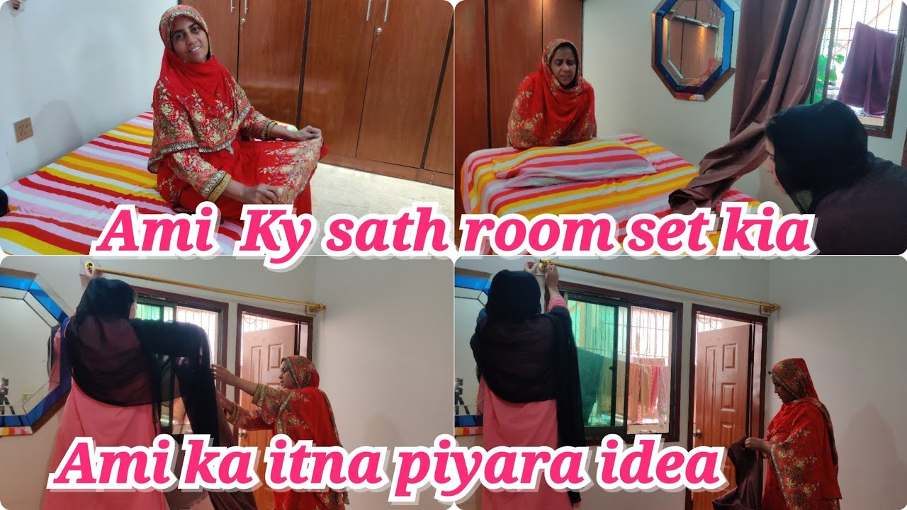 Aaj Ami ny apna room set kraya || Alishba Amir daily vlog - YouTube