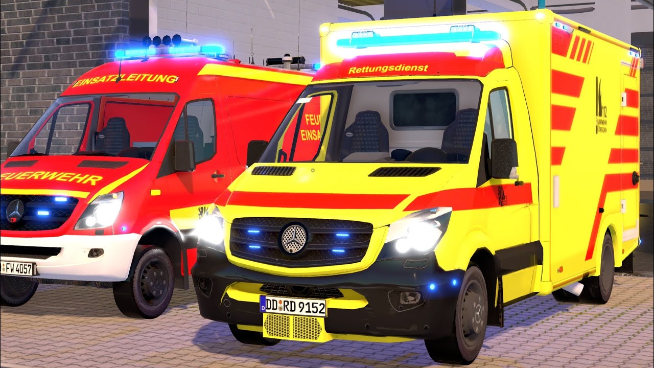 Emergency Call 112 - German Ambulance Responding! 4K - YouTube