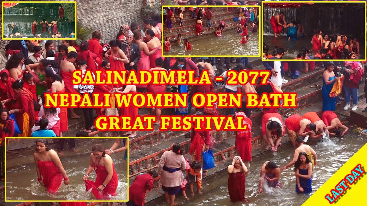 SALINADI MELA 2077 LASTDAY#NEPALI WOMEN OPEN HOLY BATH# ...