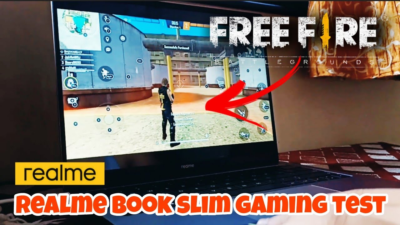 free fire gaming test in realme book slim😱😱🔥 | free fire / realme book ...